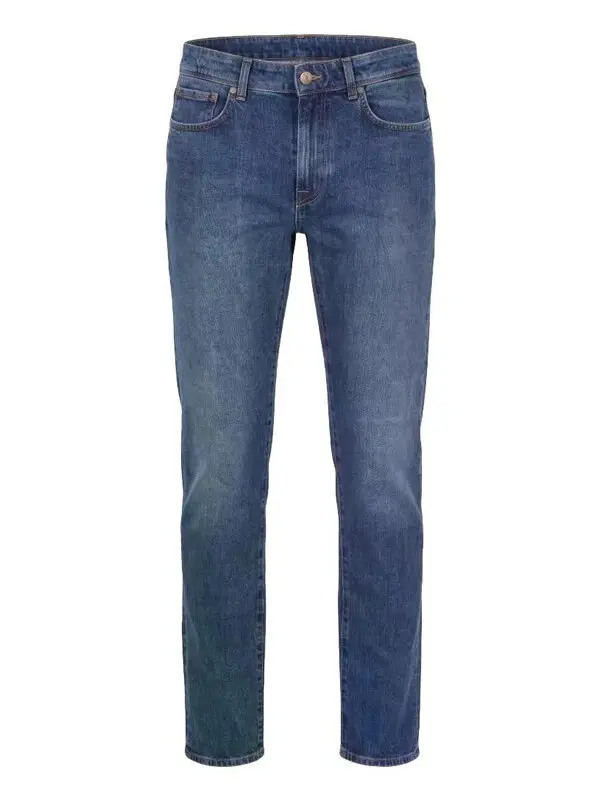 SLOWEAR Faded-effect Slim-fit Jeans - Blue