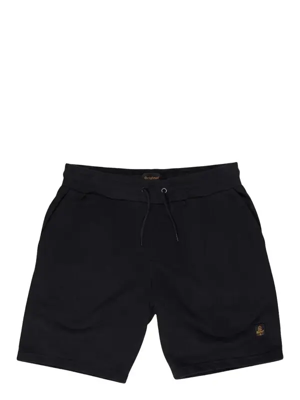 REFRIGIWEAR Logo-patch Drawstring Shorts - Black