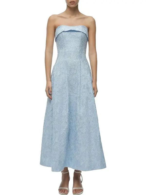 Simkhai Valeria Jacquard Midi-dress - Tidepool