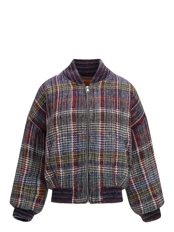 Missoni Caperdoni Check Wool Bomber - Multicolor