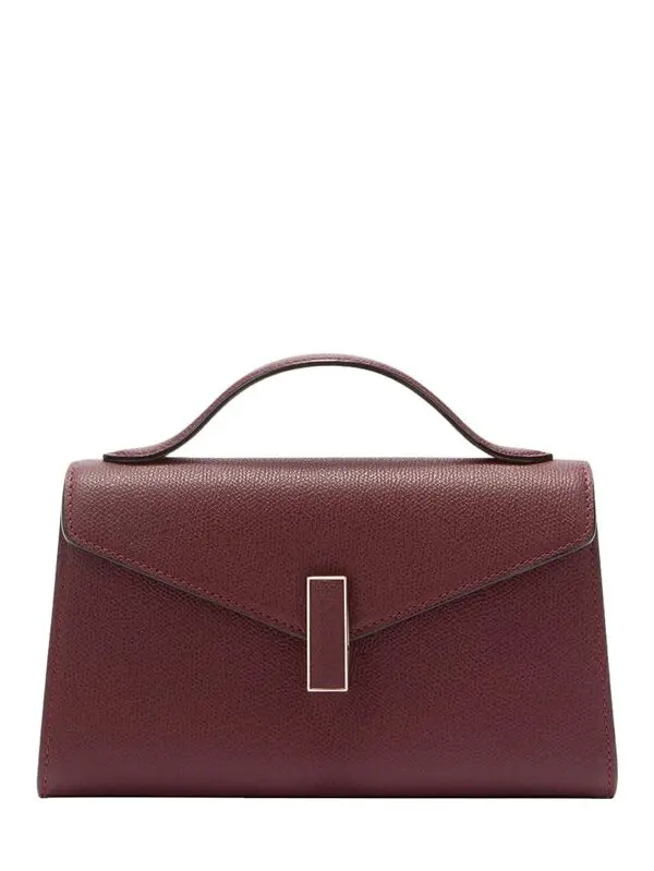 VALEXTRA Iside Millepunte Leather Clutch Bag - Amaranto