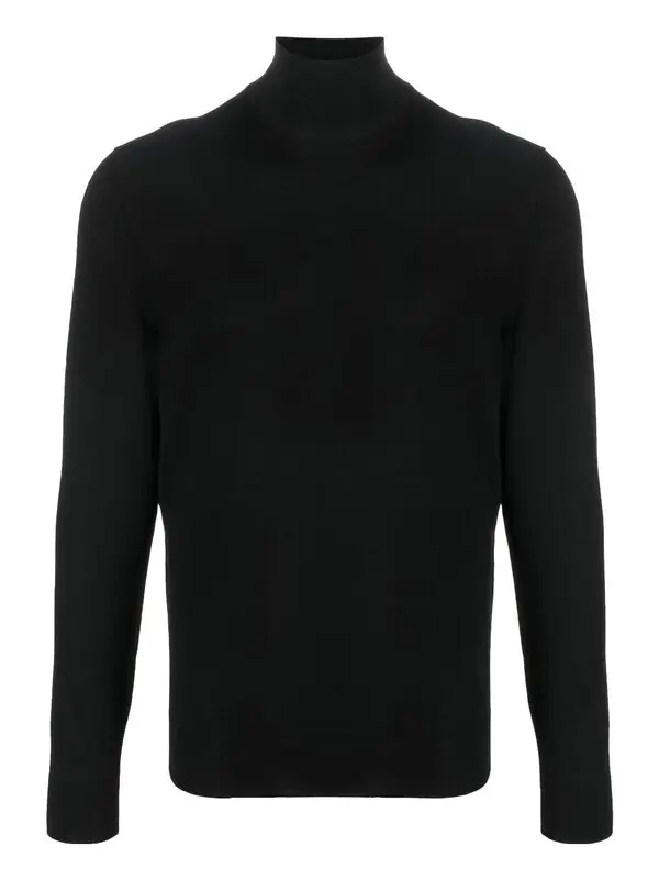 DRUMOHR Premium 140s Wool Crewneck Sweater For - Black