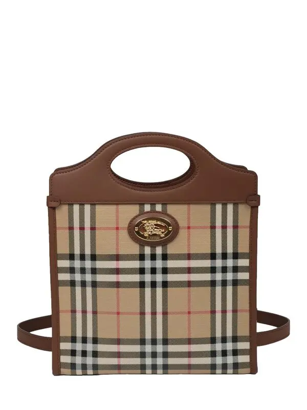 Burberry Mini Cotton Handbag - Beige