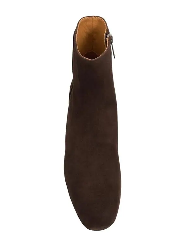 Aquatalia 35mm Ulyssa Waterproof Suede Hidden Wedge Ankle Boots - Espresso