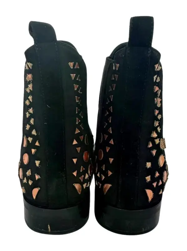 Alaïa 2010s Patterned Chelsea Boots - Black