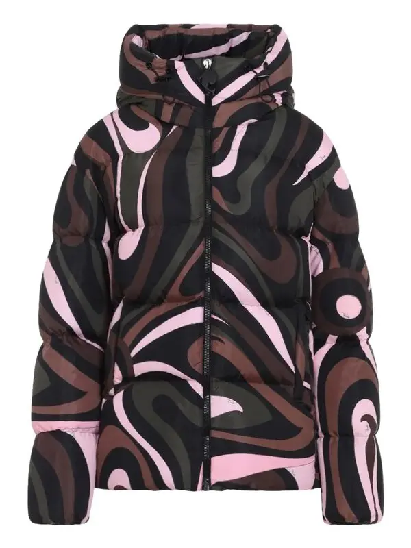 Emilio Pucci Hooded Puff Coat - Green