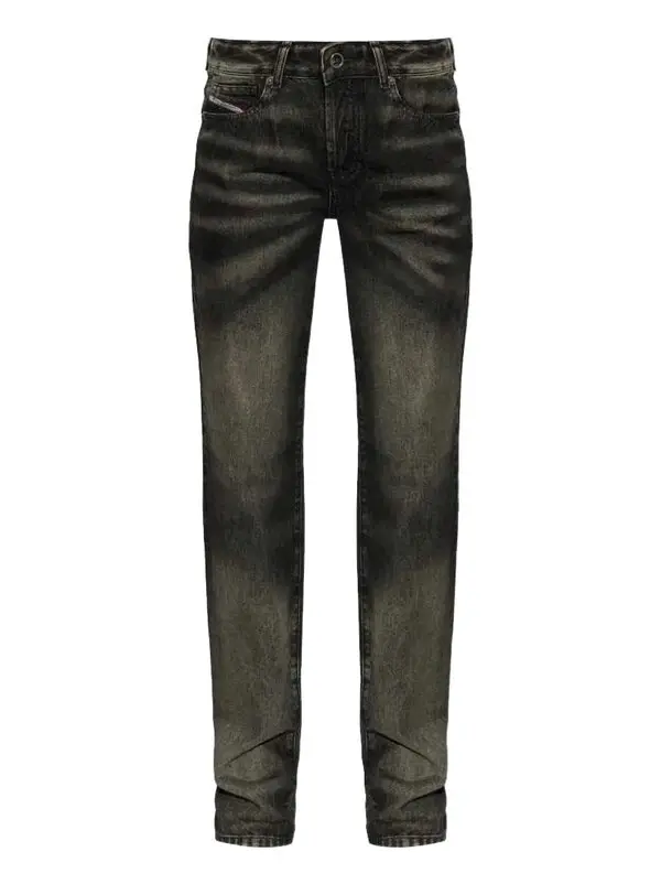 DIESEL® Straight-leg Jeans With A Bleached Effect - Grey