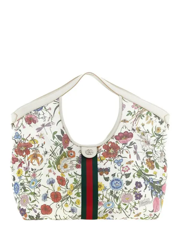 Gucci Shopping Giglio' Big 'flora' Motif - Multi