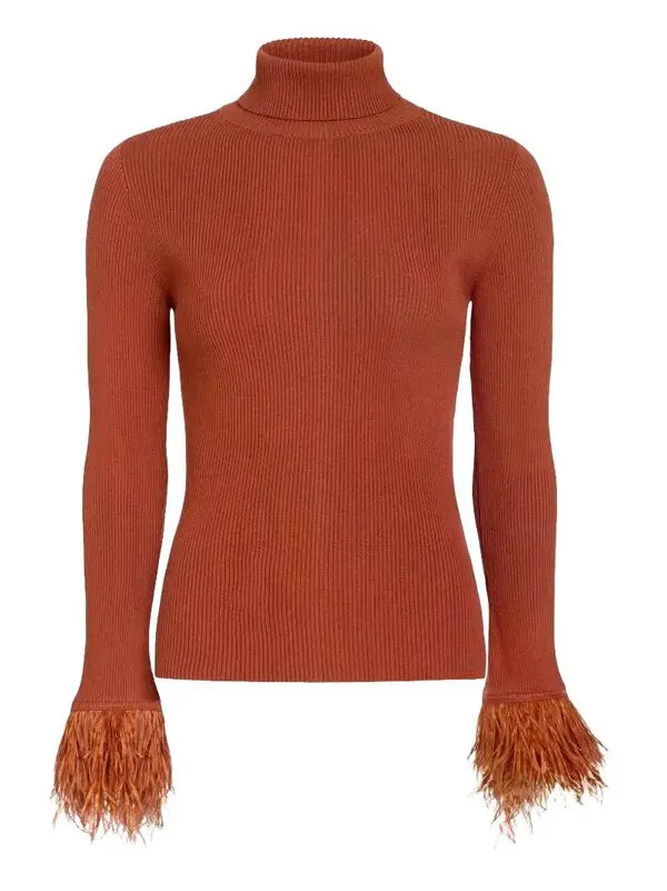 MARIE OLIVER Tucker Ribbed Sweater - Red