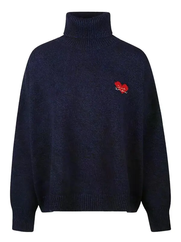 Giada Benincasa Heartbeat Roll-neck Sweater - Blue
