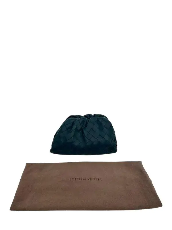 Bottega Veneta 2020s Intrecciato Mini Pouch Clutch Bag - Blue