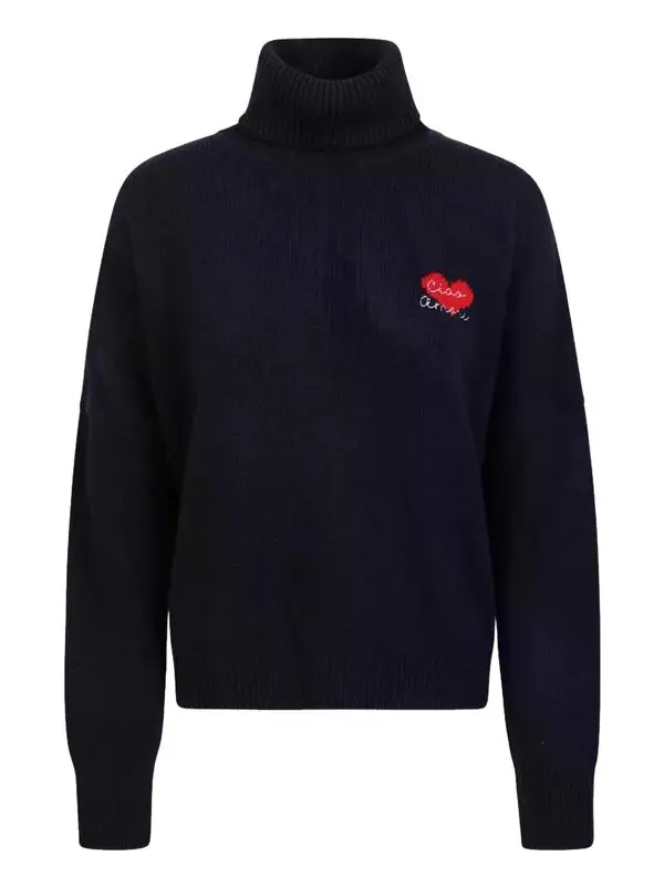 Giada Benincasa Heartbeat Roll-neck Sweater - Blue