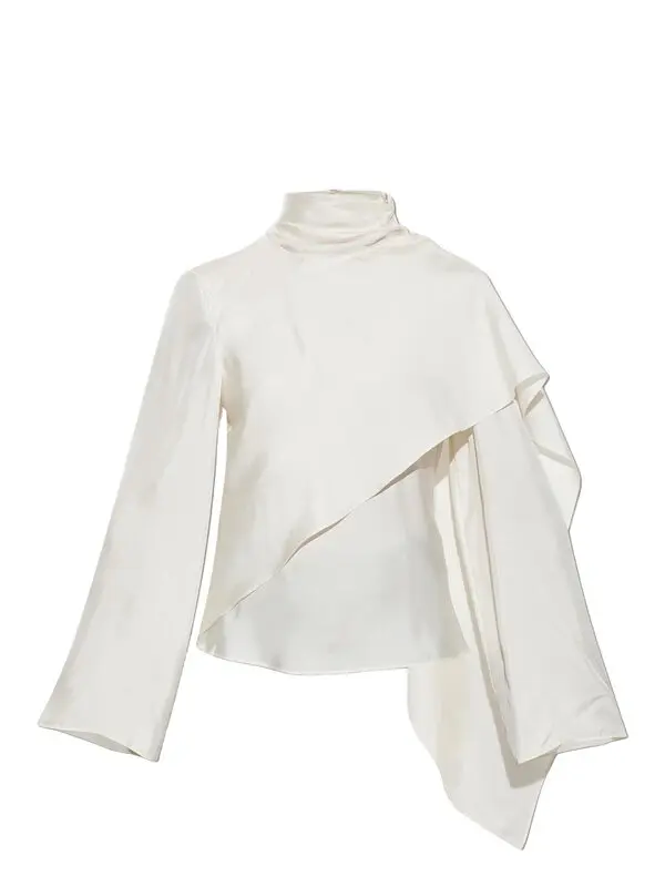 RÓHE Top Silk Foulard - Cream