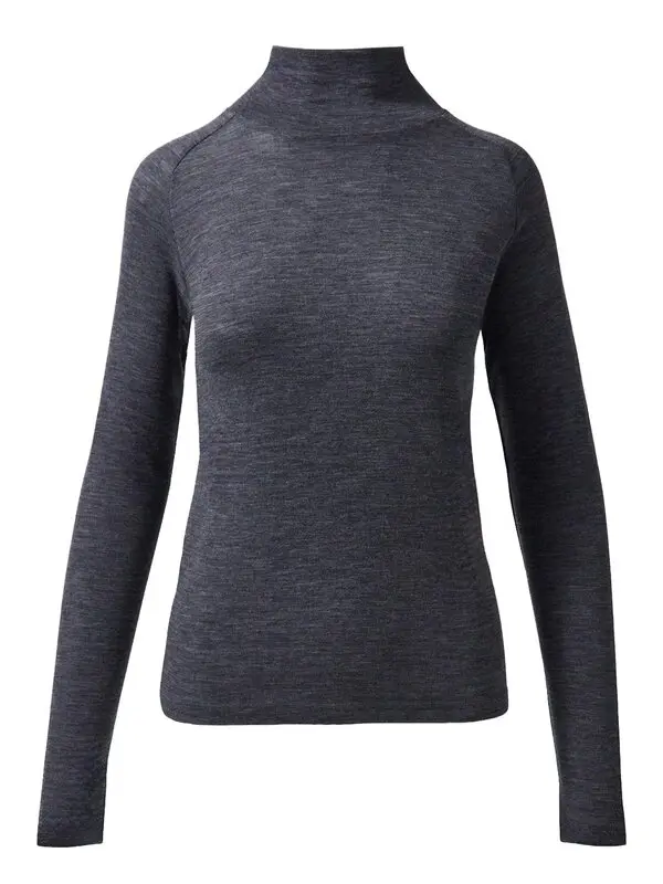 WAKAKUU Sweater Turtleneck Diane - Grey