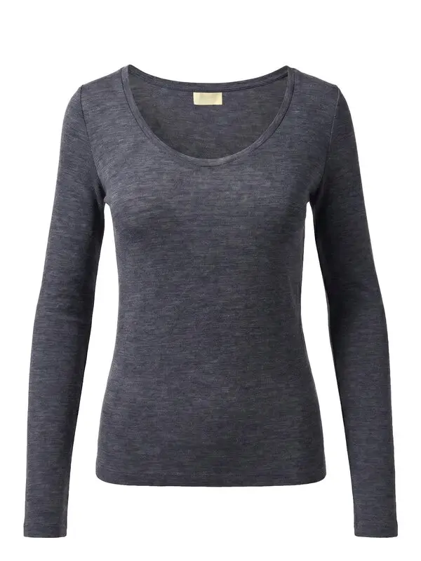WAKAKUU Top Merino Wool Selene - Grey