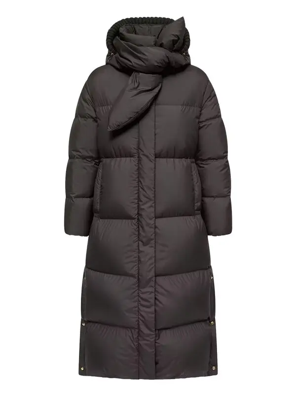 Moncler Long Coat Ornement 1 - Black