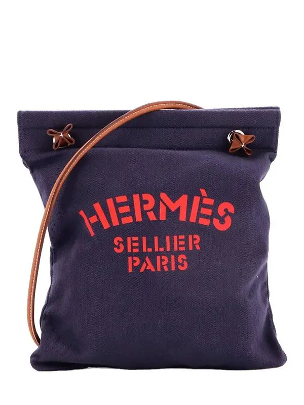 Hermès Mm Aline Bag Toile - Blue