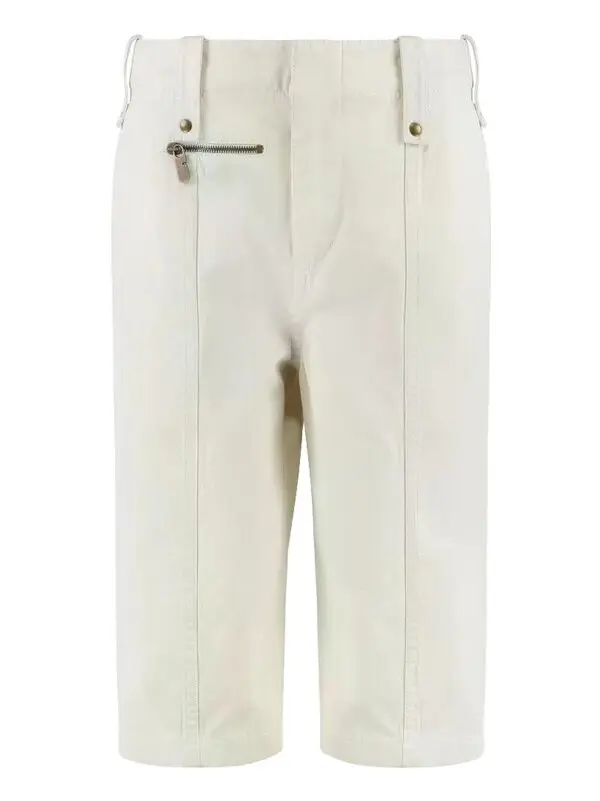 Burberry Capri Zipped-cuff Shorts - Neutrals