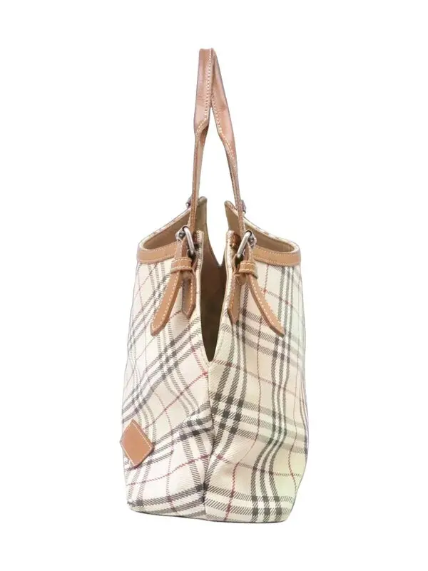 Burberry 2000s Blue Label Nova Check Tote Bag - Neutrals
