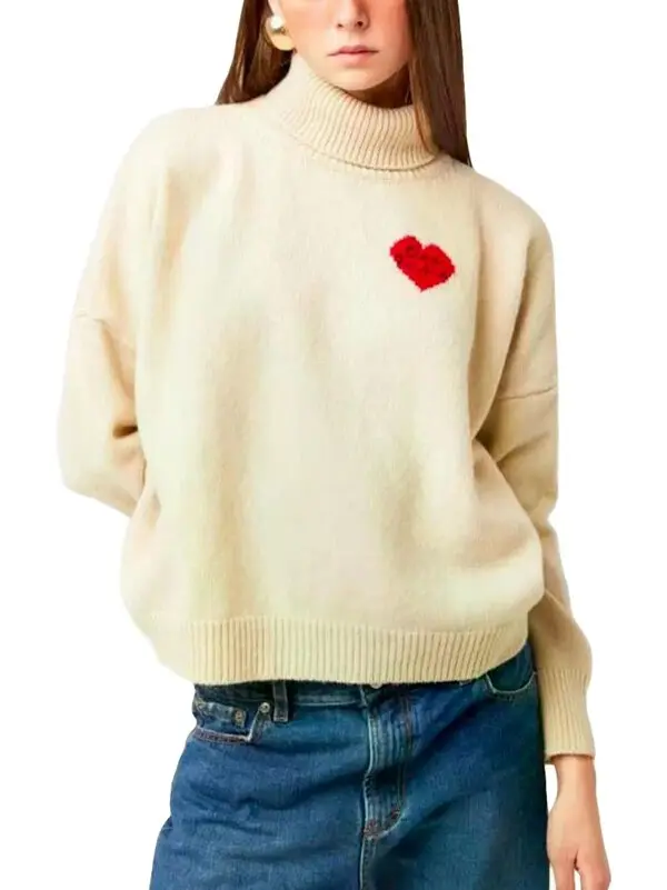 Giada Benincasa Heartbeat Roll-neck Sweater - Neutrals