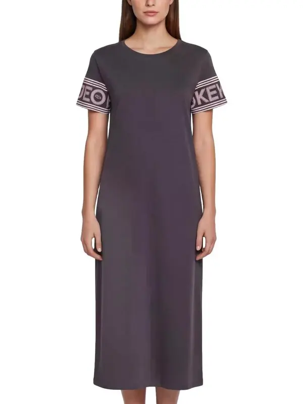 Kenzo Logo-print Midi Dress - Grey