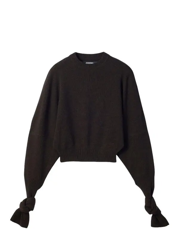Jacquemus Wool Crewneck Sweater - Brown