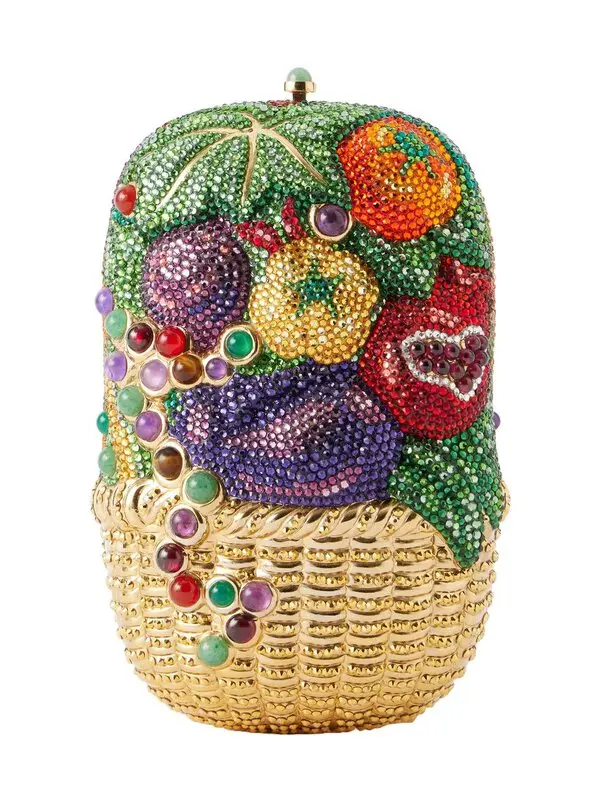 Judith Leiber Farm Fresh Crystal-embellished Clutch - Multi