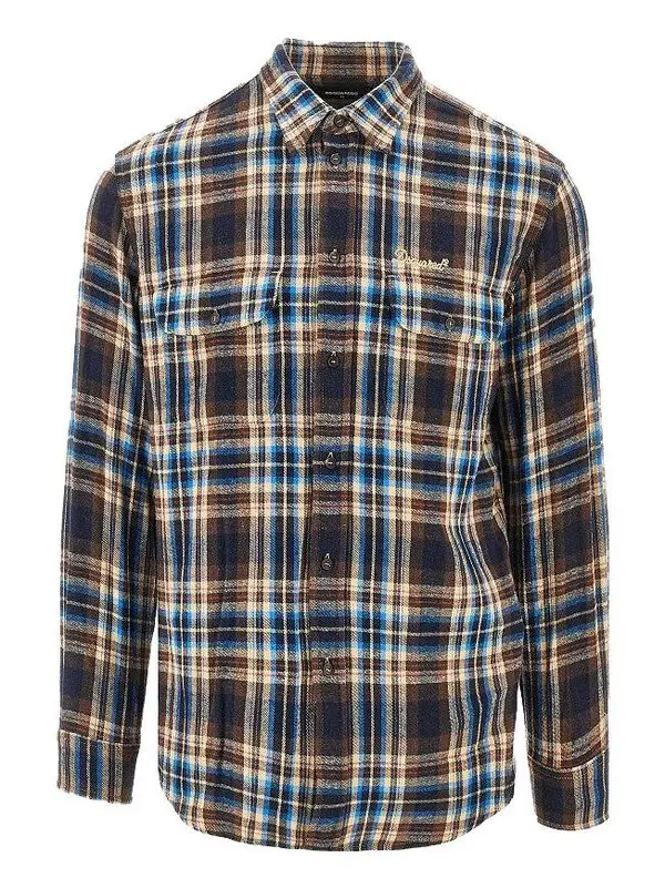 Dsquared2 Check Flannel Shirt - Multicolor