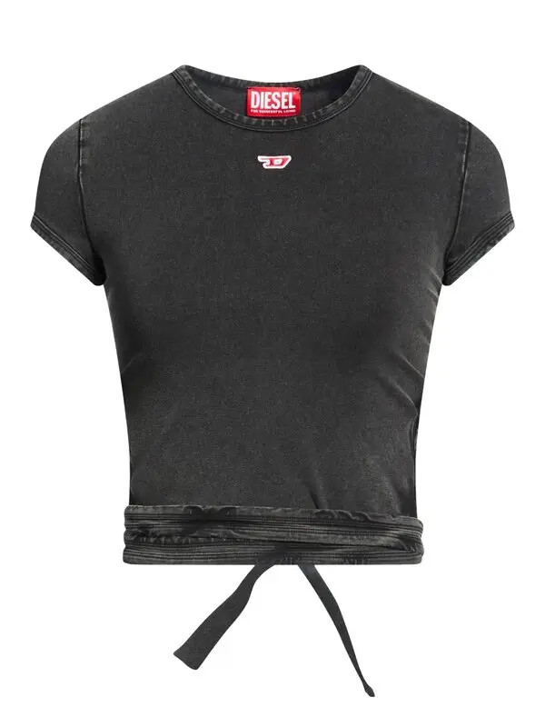 DIESEL® Lightweight Knit T-shirts - Black