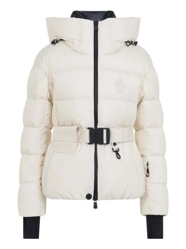 Moncler Bouquetin Belted Hooded Ski Jacket - No