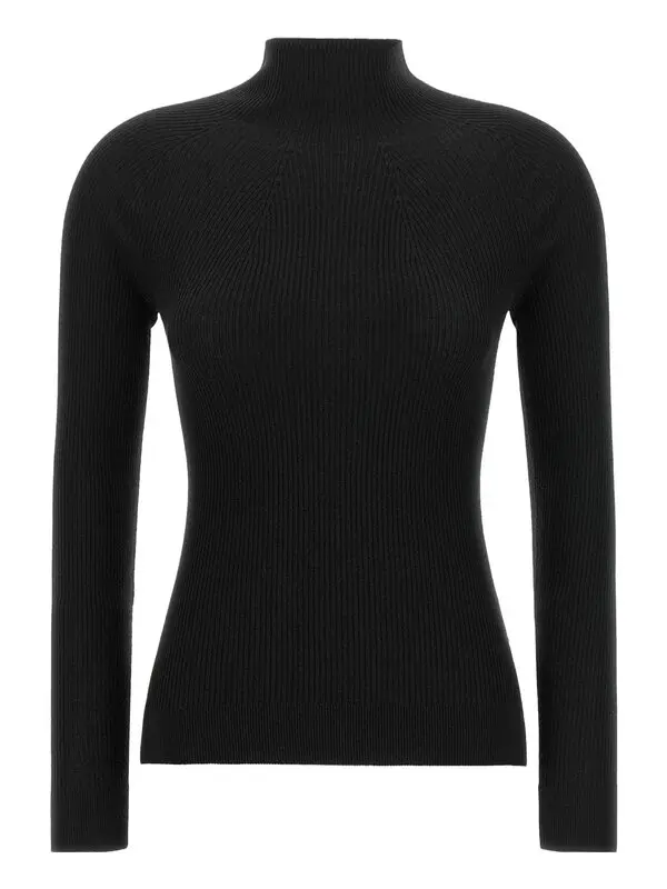 Peserico Punto Luce Ribbed Knitted Sweater - Blue