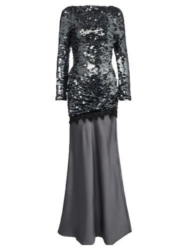 Christopher Esber Lace-trimmed Sequined Paneled Gown - Black