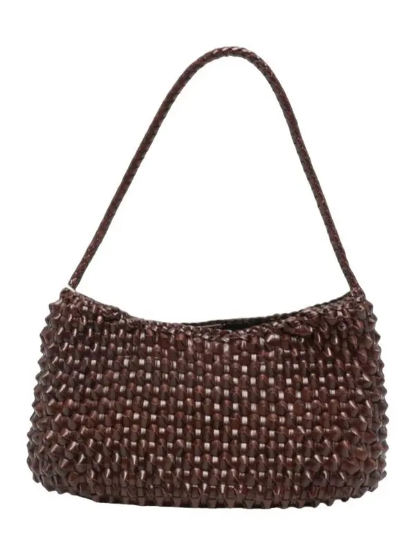 Dragon Diffusion Woven Shoulder Bag - Black