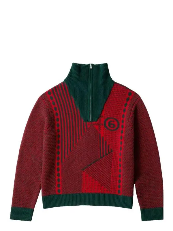 MAISON MARGIELA Patchwork-knit Reversible Sweater - No