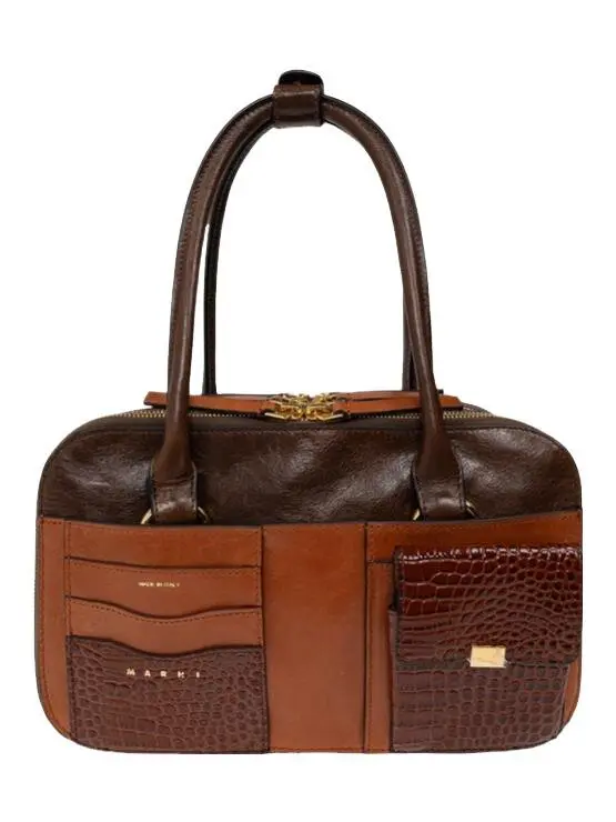Marni Multi-pocket Shoulder Bag - Brown
