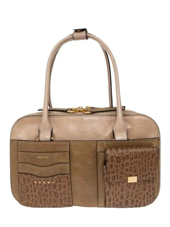 Marni Panelled Zip-top Tote Bag - No