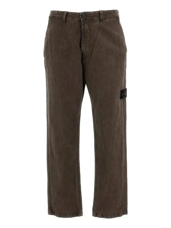 Stone Island Terra Effect Corduroy Pants - Multicolor