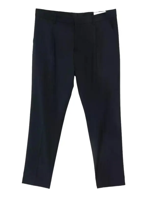BE ABLE Ricky Pleat-detail Trousers - Blue