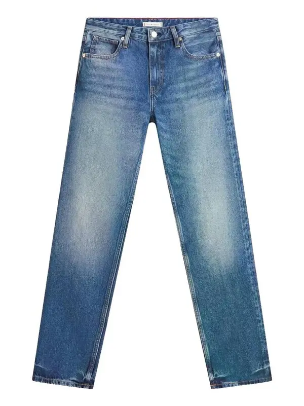 Tommy Hilfiger Claire Mid-rise Straight-leg Jeans - Blue
