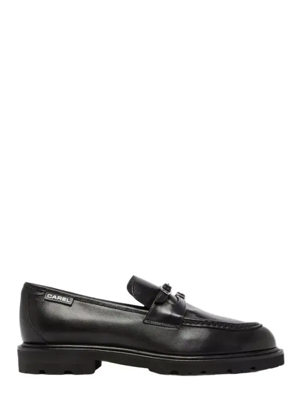 CAREL Giovanna Buckle-detail Loafers - Black