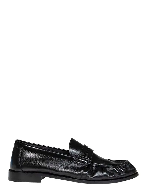 Saint Laurent Black Smooth Leather Le Loafer Soft Loafers - Multicolor