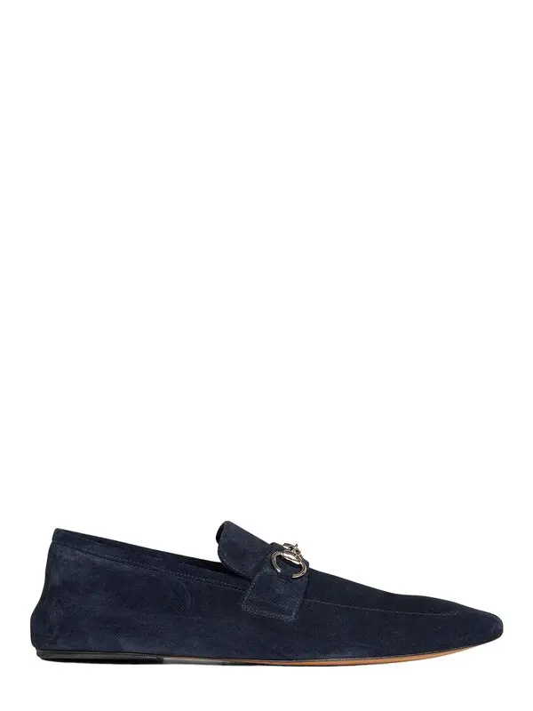 Gucci Blue Ragazzo Suede Loafers - Multicolor