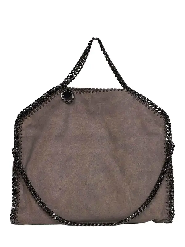 Stella McCartney Dark Taupe Falabella Fold-over Tote Bag - Multicolor