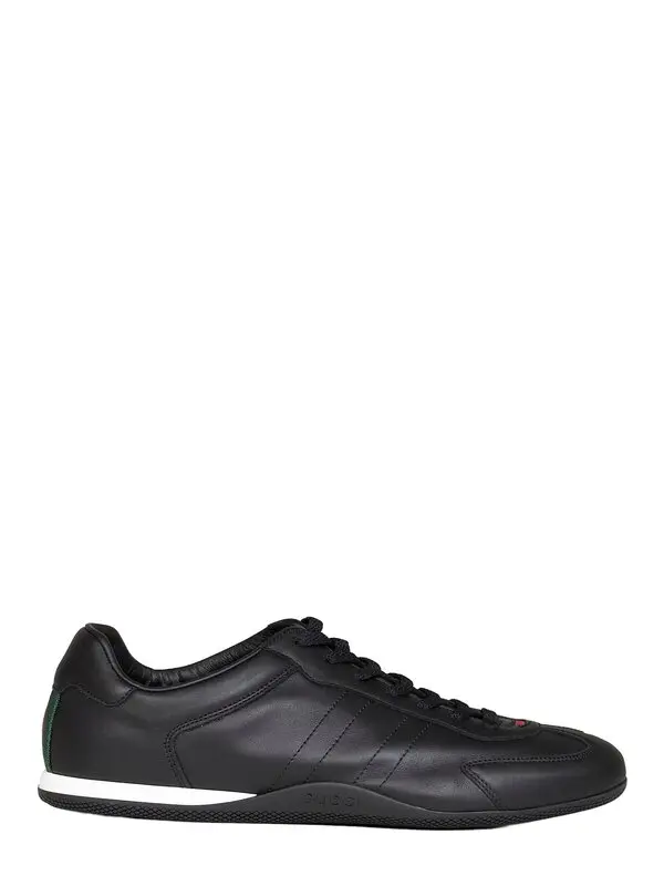 Gucci Black Shift Low-top Leather Sneakers - Multicolor