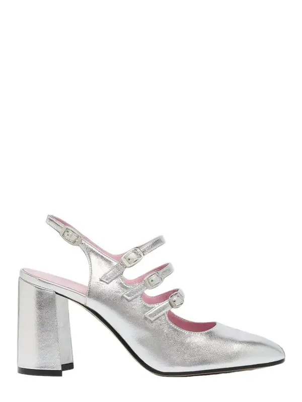 CAREL Promise Triple-strap Pumps - Silver