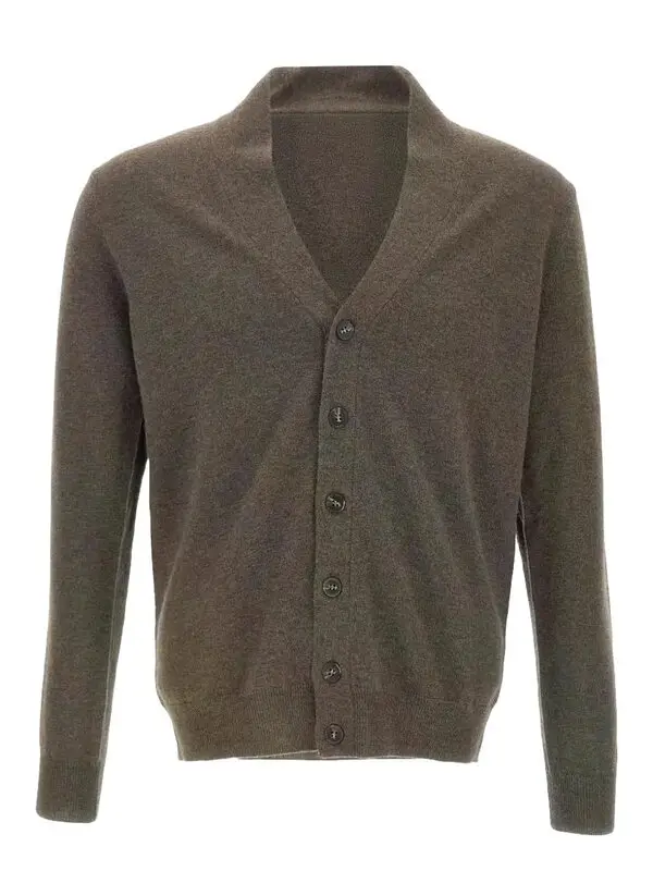 KANGRA V-neck Cardigan - Brown