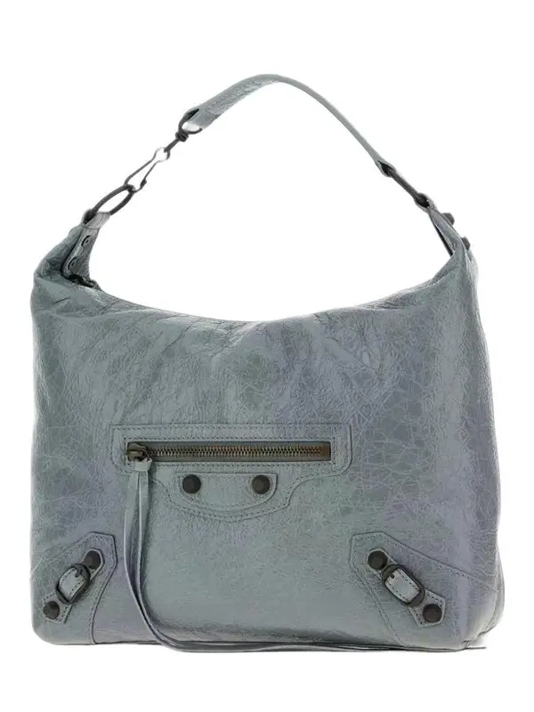 Balenciaga Le City Hobo Bag Small In Black - Blue