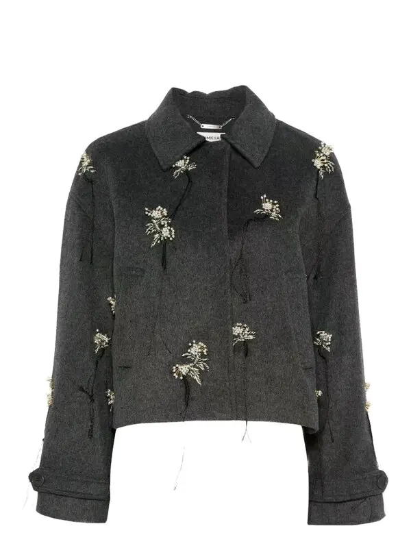 Simkhai Katya Embellished Jacket - Grey