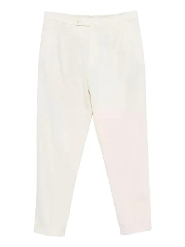 GTA Dante Pleated Turn-up Trousers - Neutrals