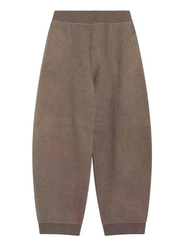 Max Mara Wool-and-cashmere Jogging Trousers Beige - Neutrals